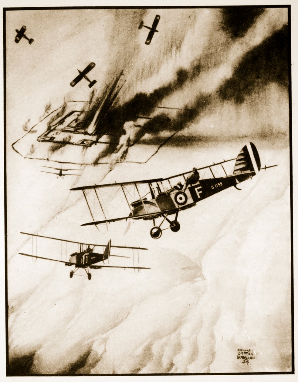 Subduing the Mad Mullah, illustration from 'Flying Memories' by John ...