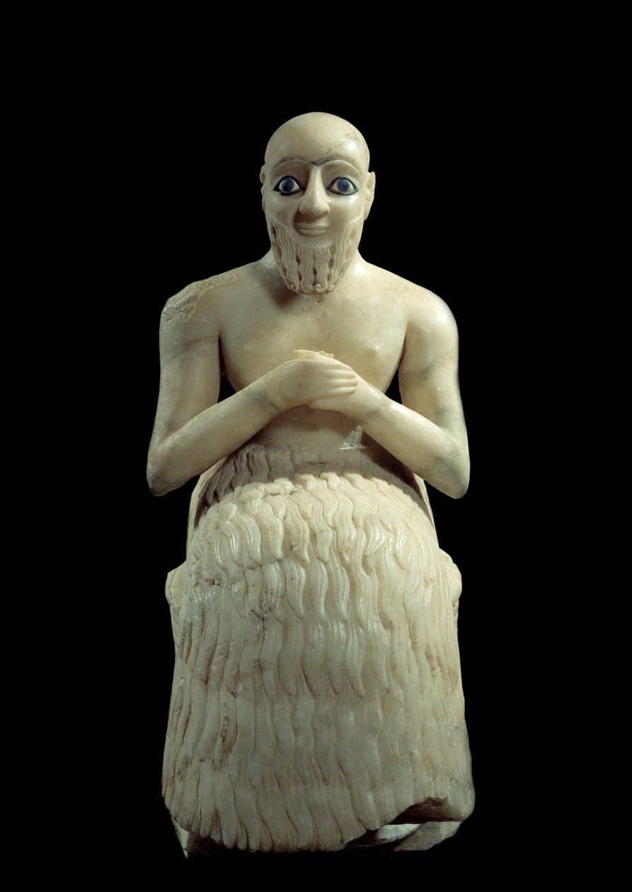 Statue of Intendant Ebih-il by Sumerian-Mesopotamian School