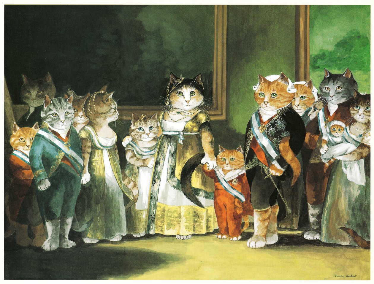 Illustration from The Cats' Gallery of Western Art