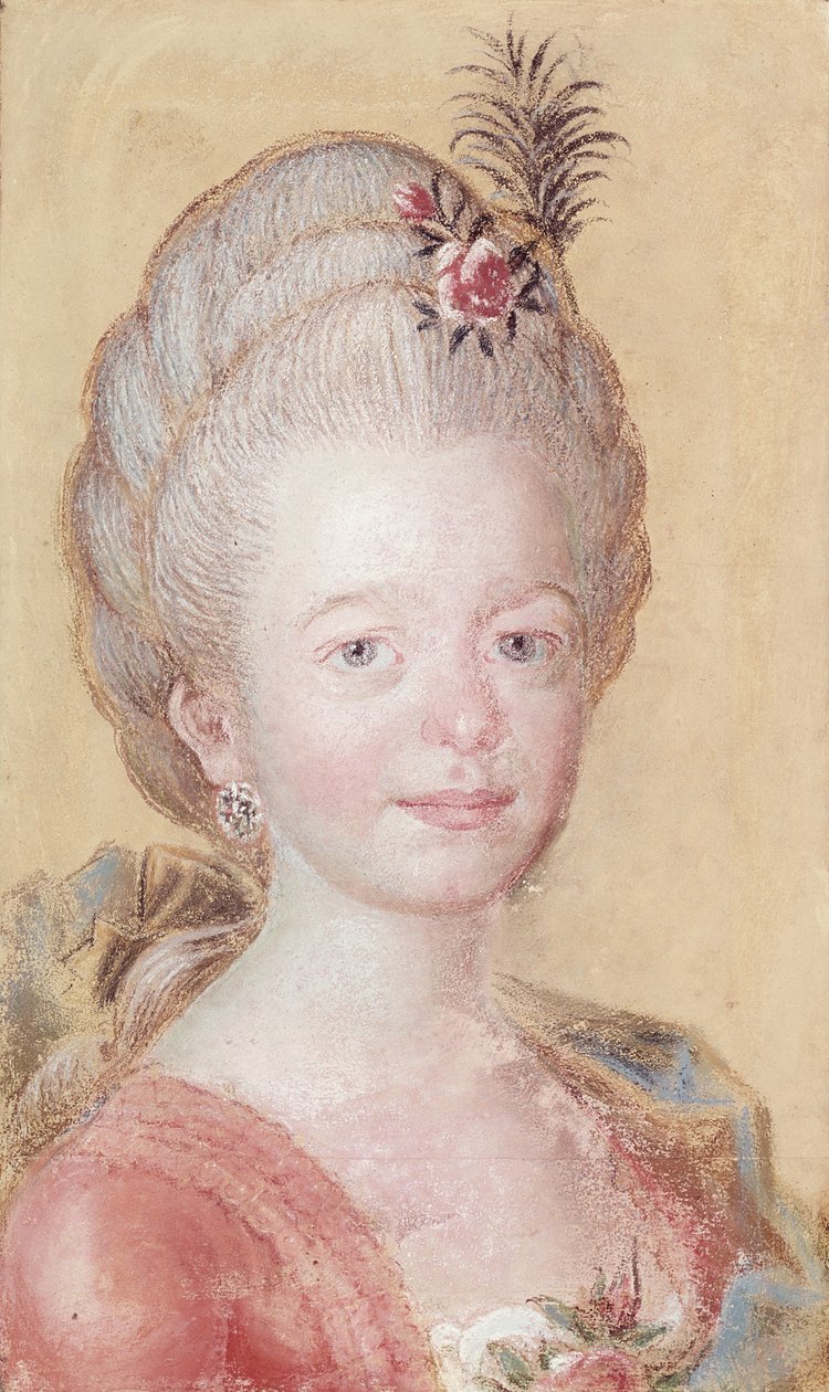 Portrait of the daughter of Carl Linnaeus by Swedish School