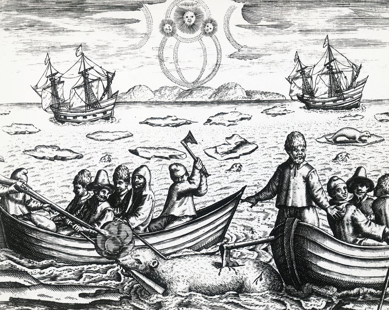 Aurora borealis and white bear hunting during third expedition led by ...