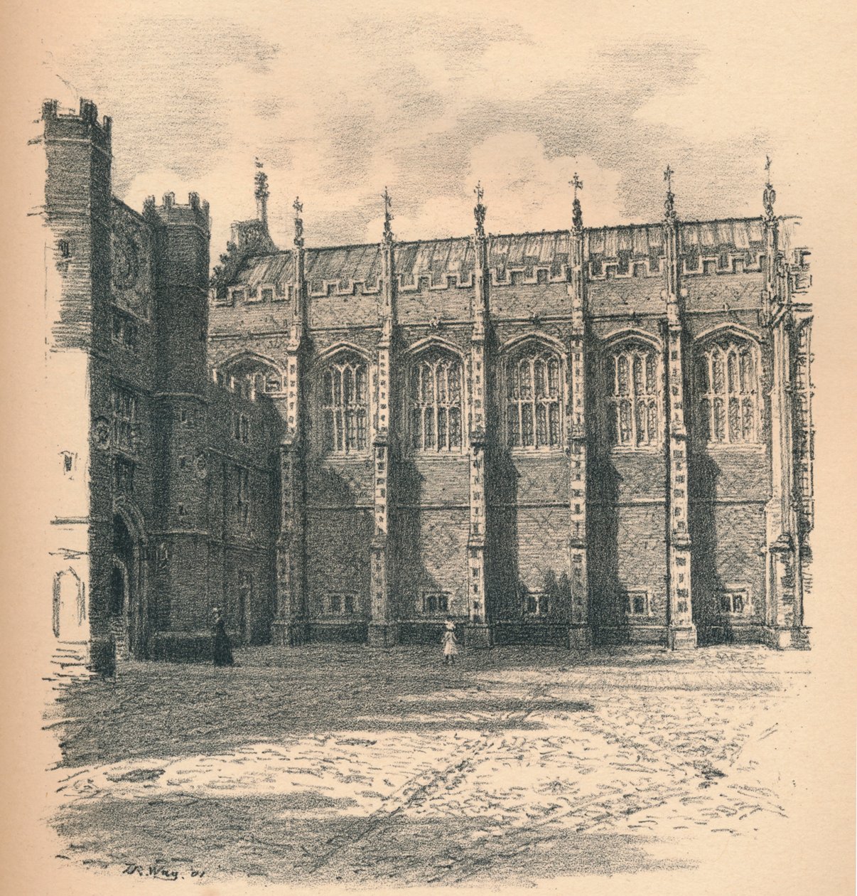 The Great Hall of Hampton Court Palace by Thomas Robert Way