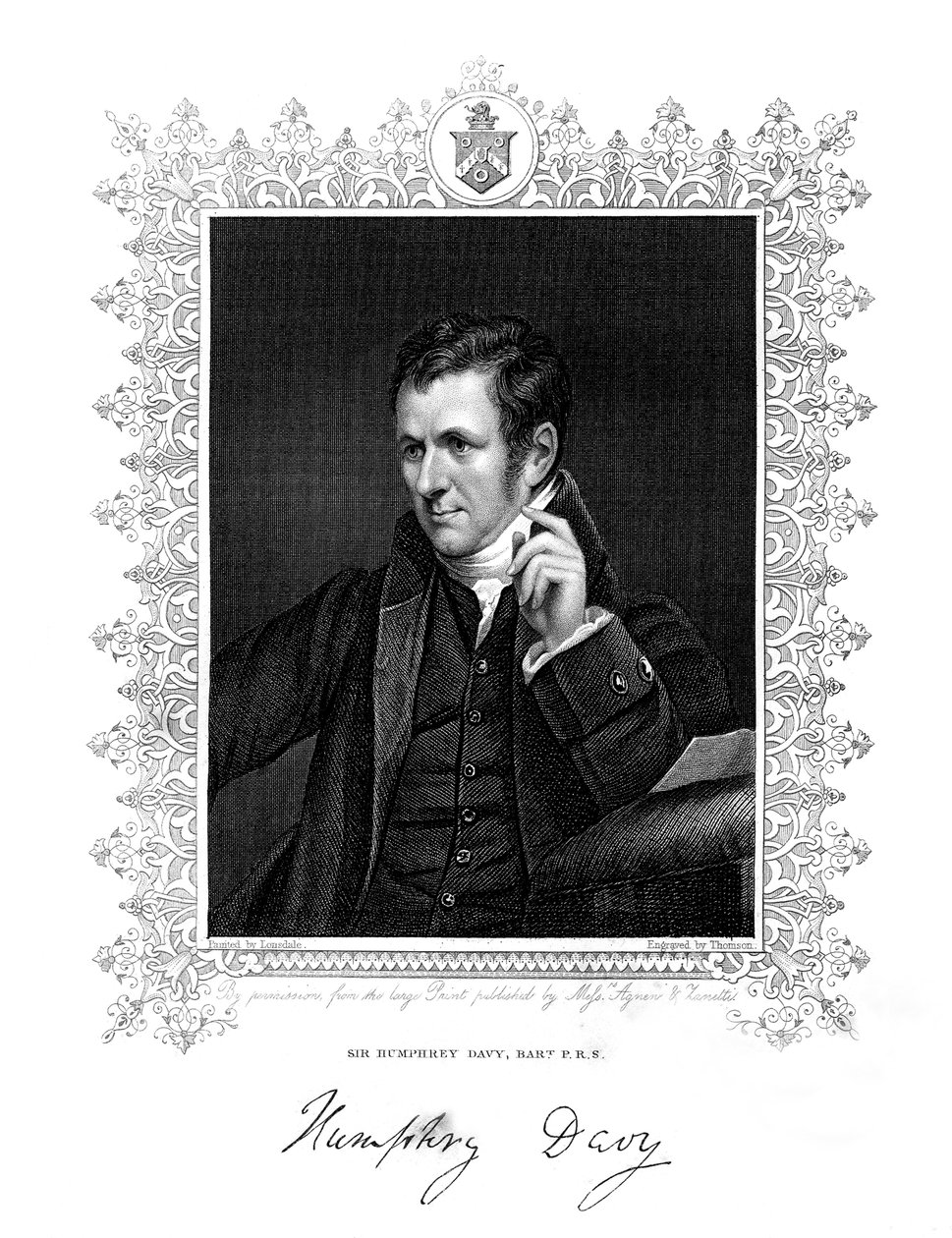 Sir Humphry Davy, Cornish Chemist and Physicist, 19th Century