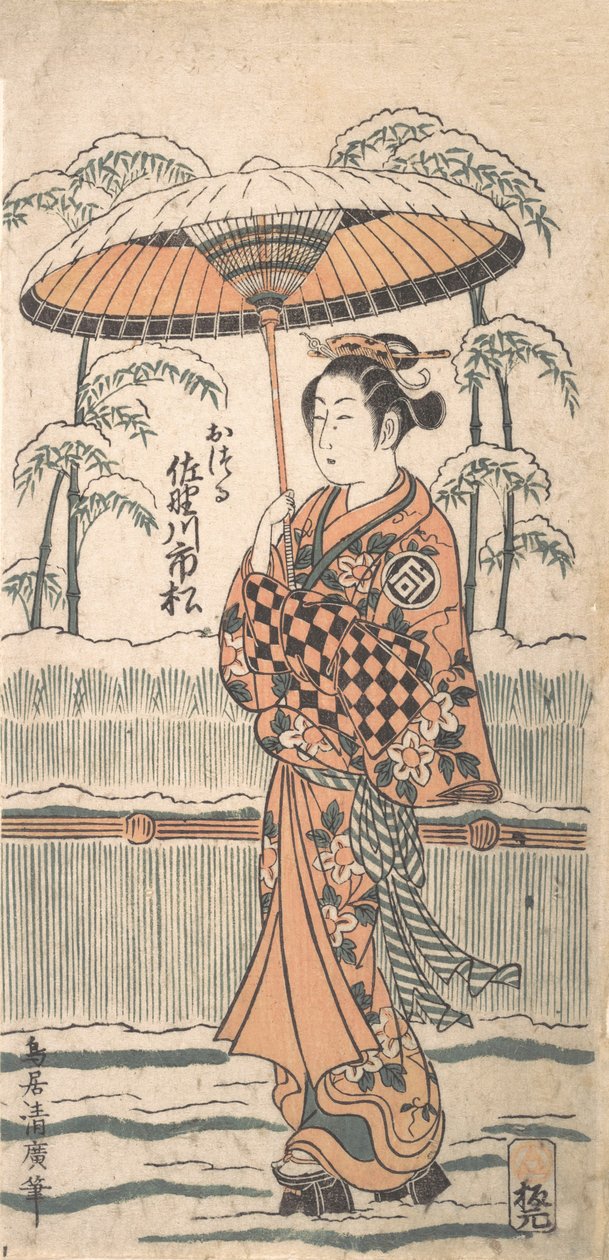 Sanogawa Ichimatsu in the Role of Otsuru by Torii Kiyohiro