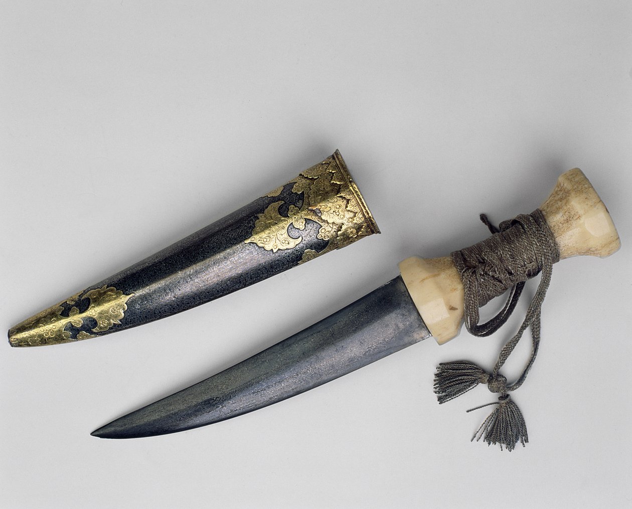 Large dagger and scabbard, possibly belonged to Haider Ali, Sultan of ...