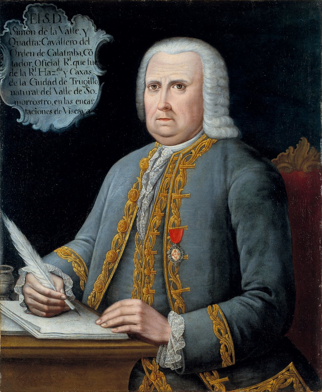 Portraits of Simon de la Valle y Cuadra and Maria