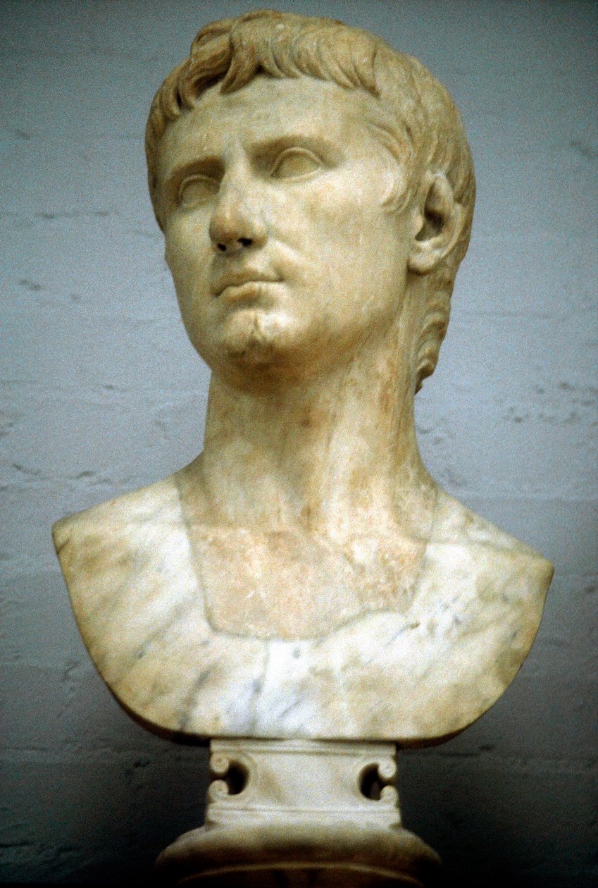 Octavian Augustus Caesar Standbeeld Van Guy Julius Caesar Octavianus