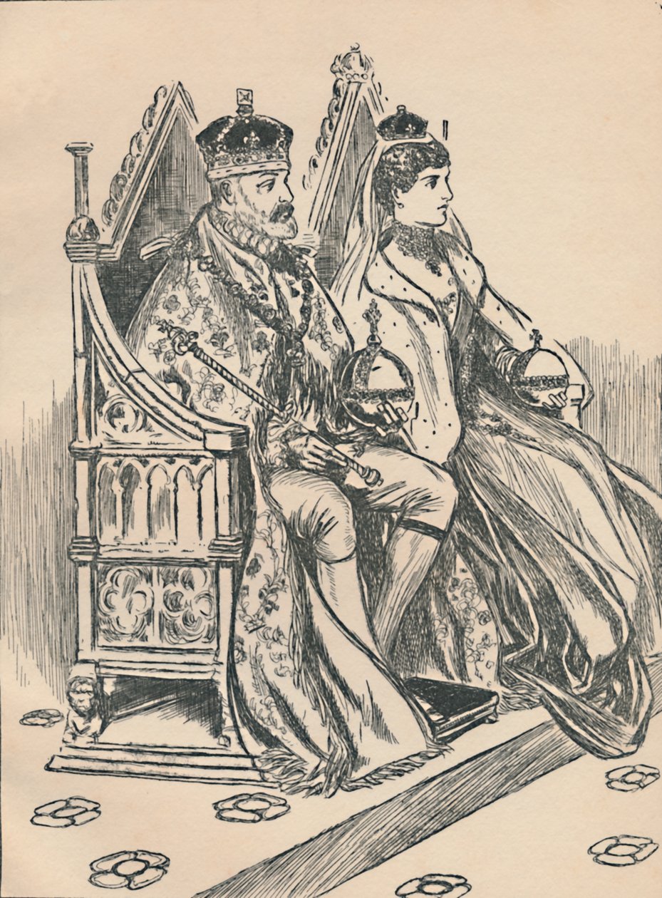 King Edward VII and Queen Alexandra by Unbekannt