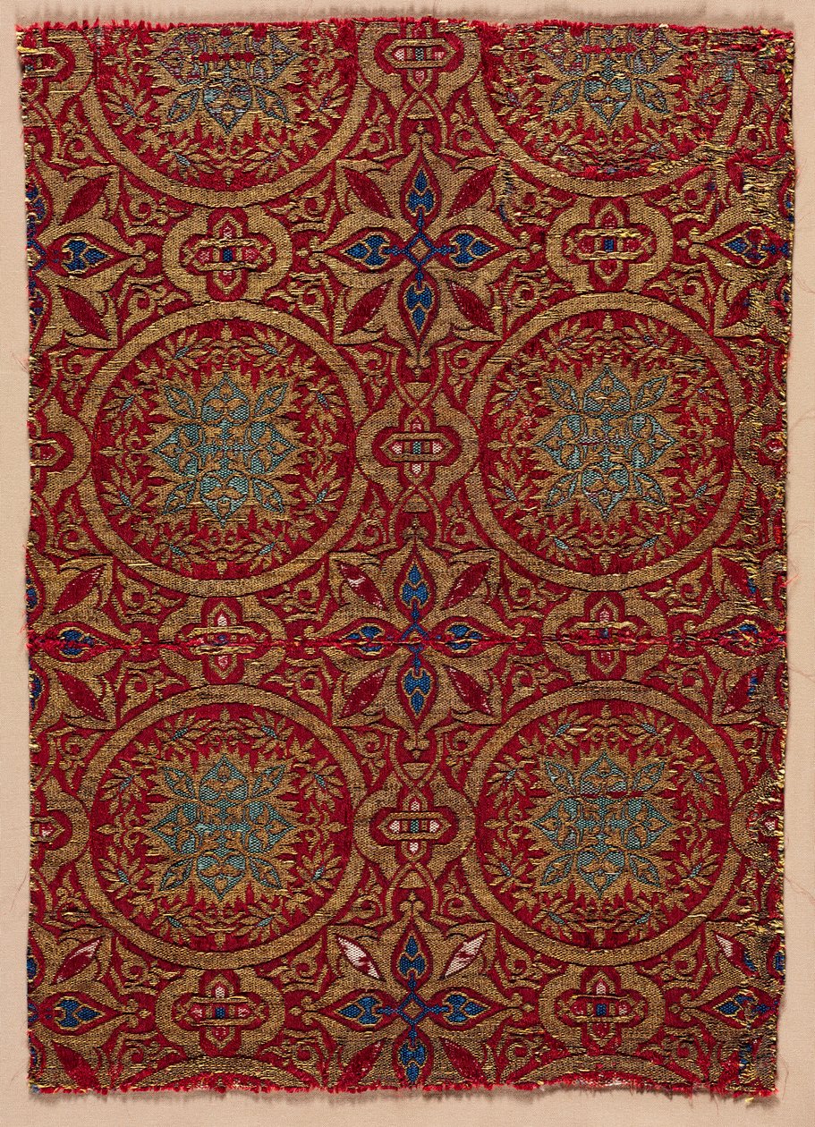 Lampas with Foliate Roundels by Unbekannt: Fine art print
