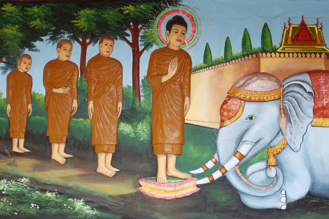 Preah Prom Rath Monastery: Life of the Buddha: A Wild Elephant Tamed by ...