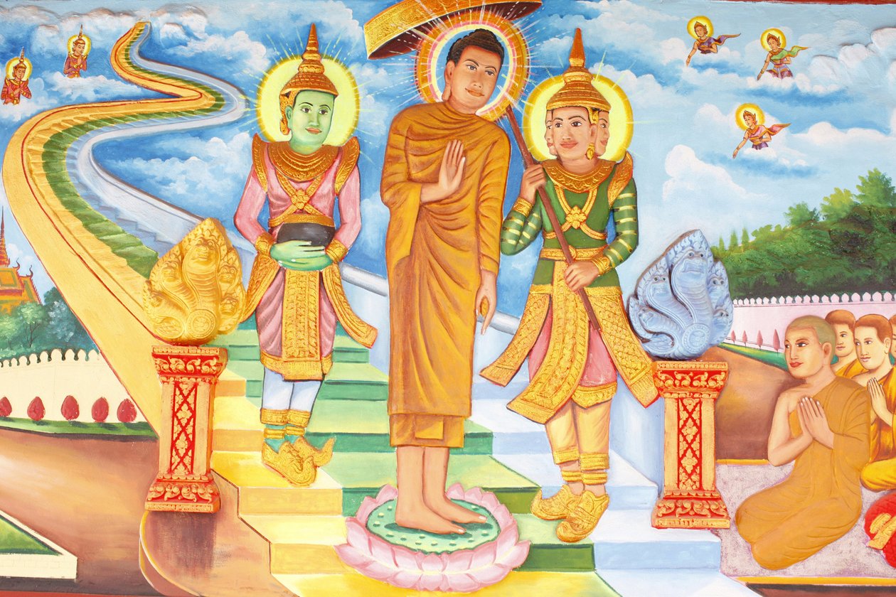 Preah Prom Rath Monastery: Life of the Buddha: Buddha Paying a Visit to ...