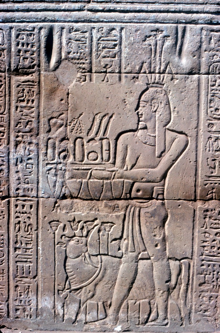 Relief of Hapi, God of the Nile in Flood, Temple of Khnum