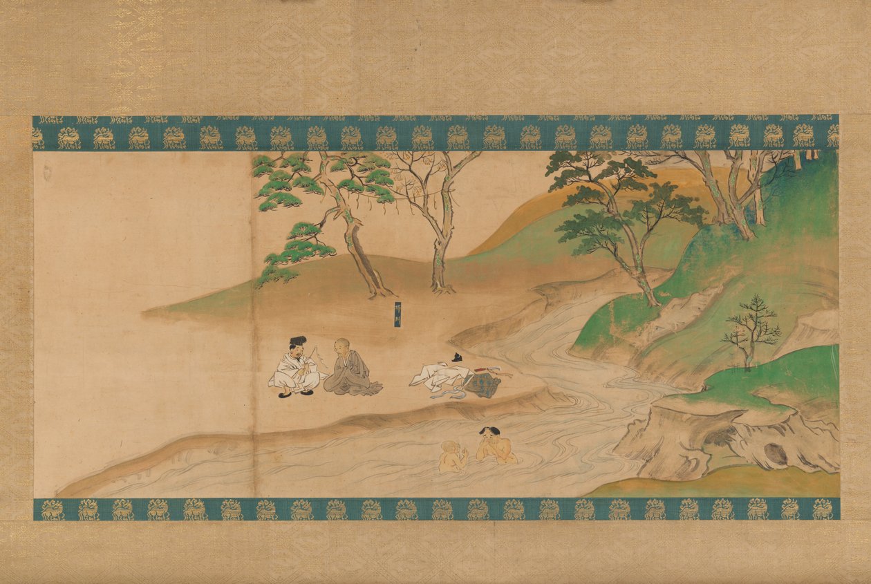 Section of Jin'o-ji Engi Emaki Konin Shonin E-den, early 14th century