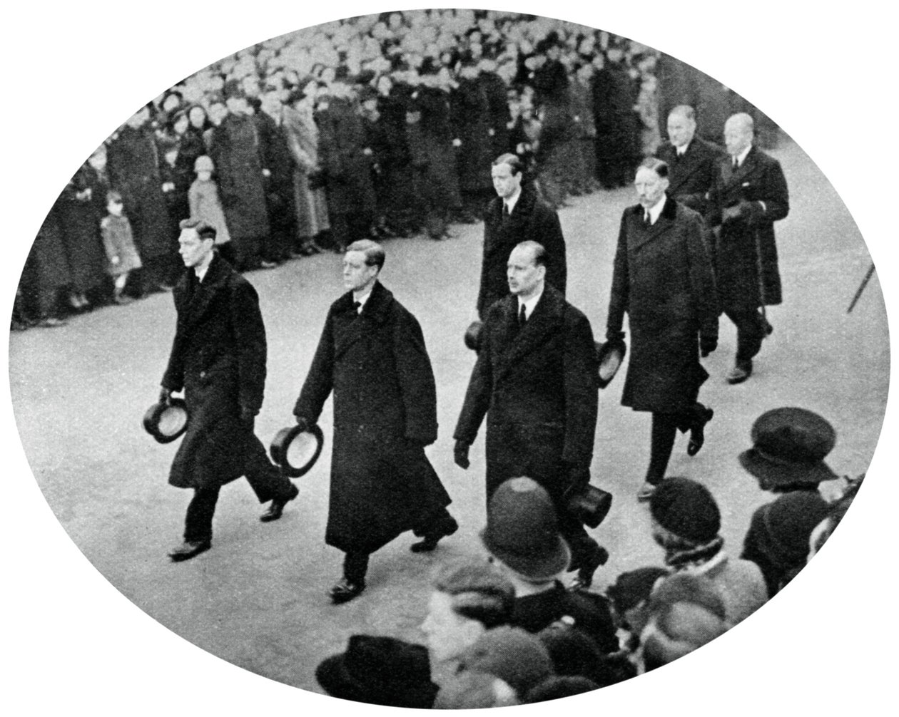 The Duke of York and His Brothers in King George V's Funeral Procession