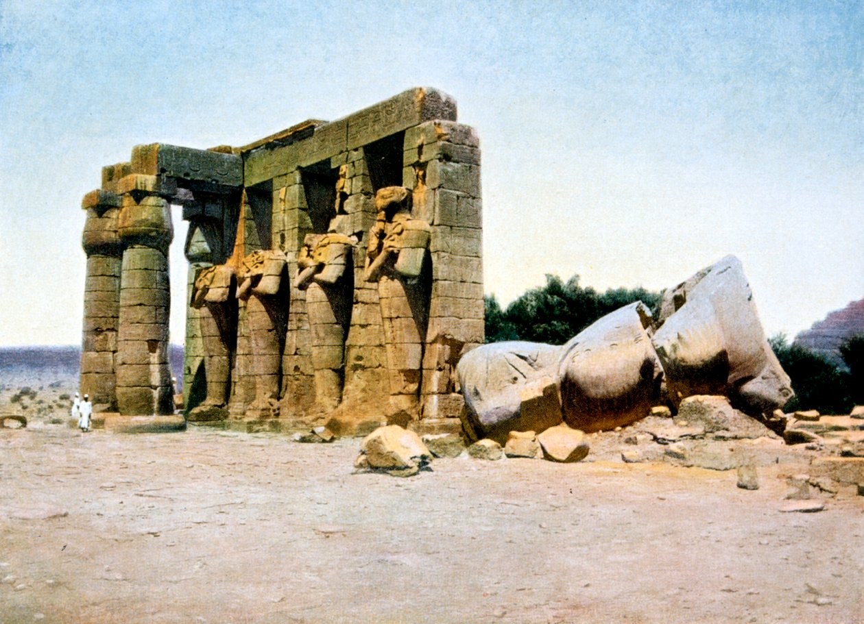 The Ramesseum, Thebes, Egypt by Unbekannt: Fine art print
