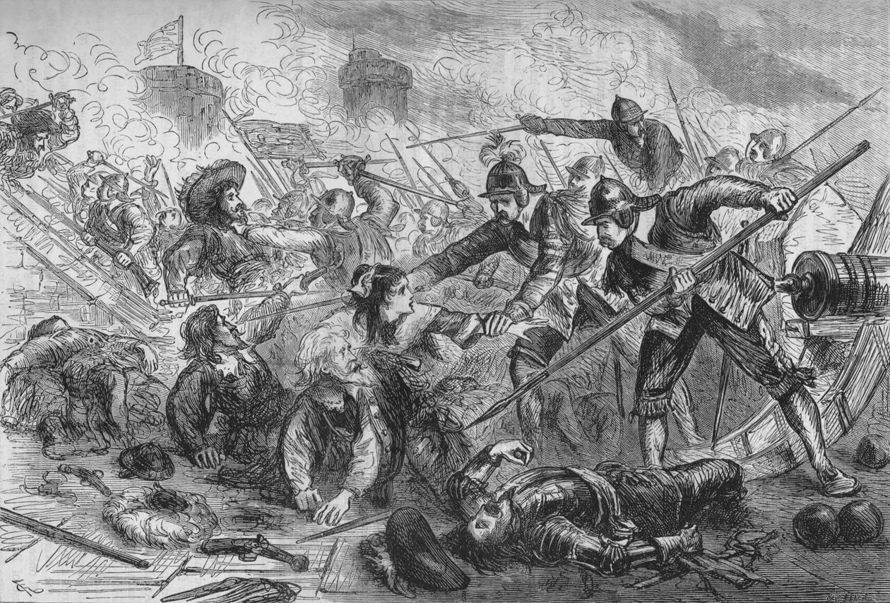 The Siege of Basing House by Unbekannt: Buy fine art print