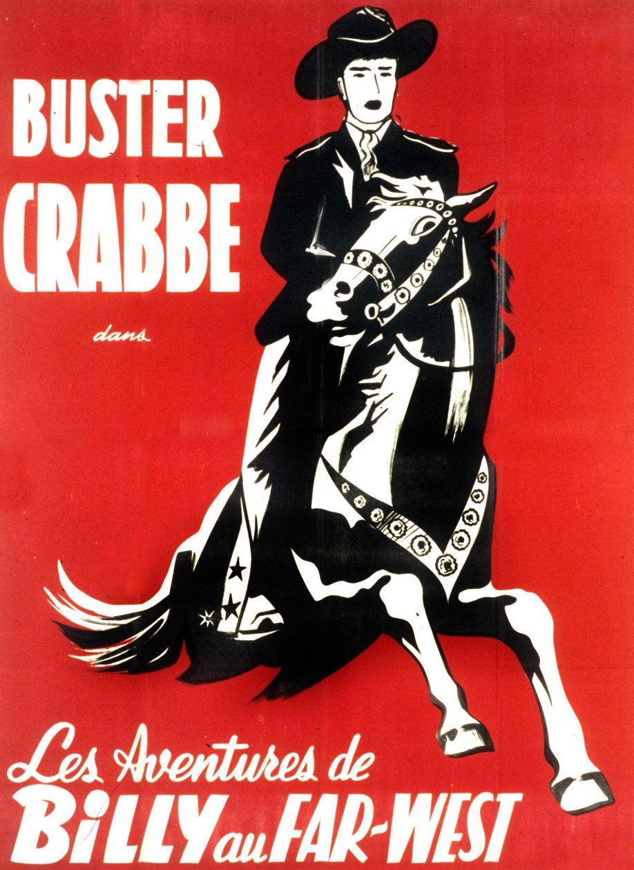 Film poster for 'The Adventures of Billy the Kid in the Wild West' with ...