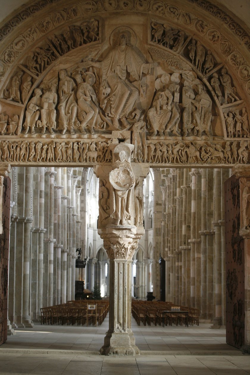 Vezelay Basilica Narthex Gate by Unbekannt: Fine art print