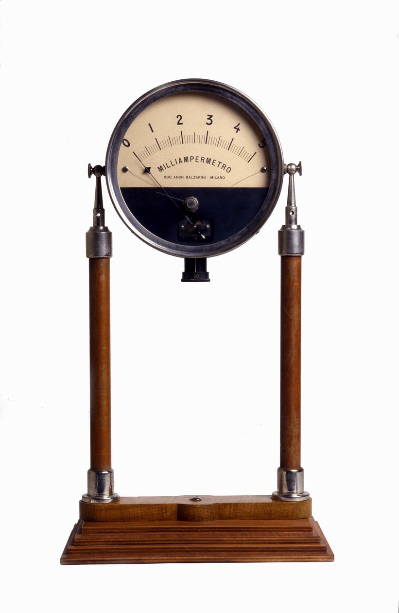 A milliamperemeter (or amperemeter): apparatus designed to calculate ...