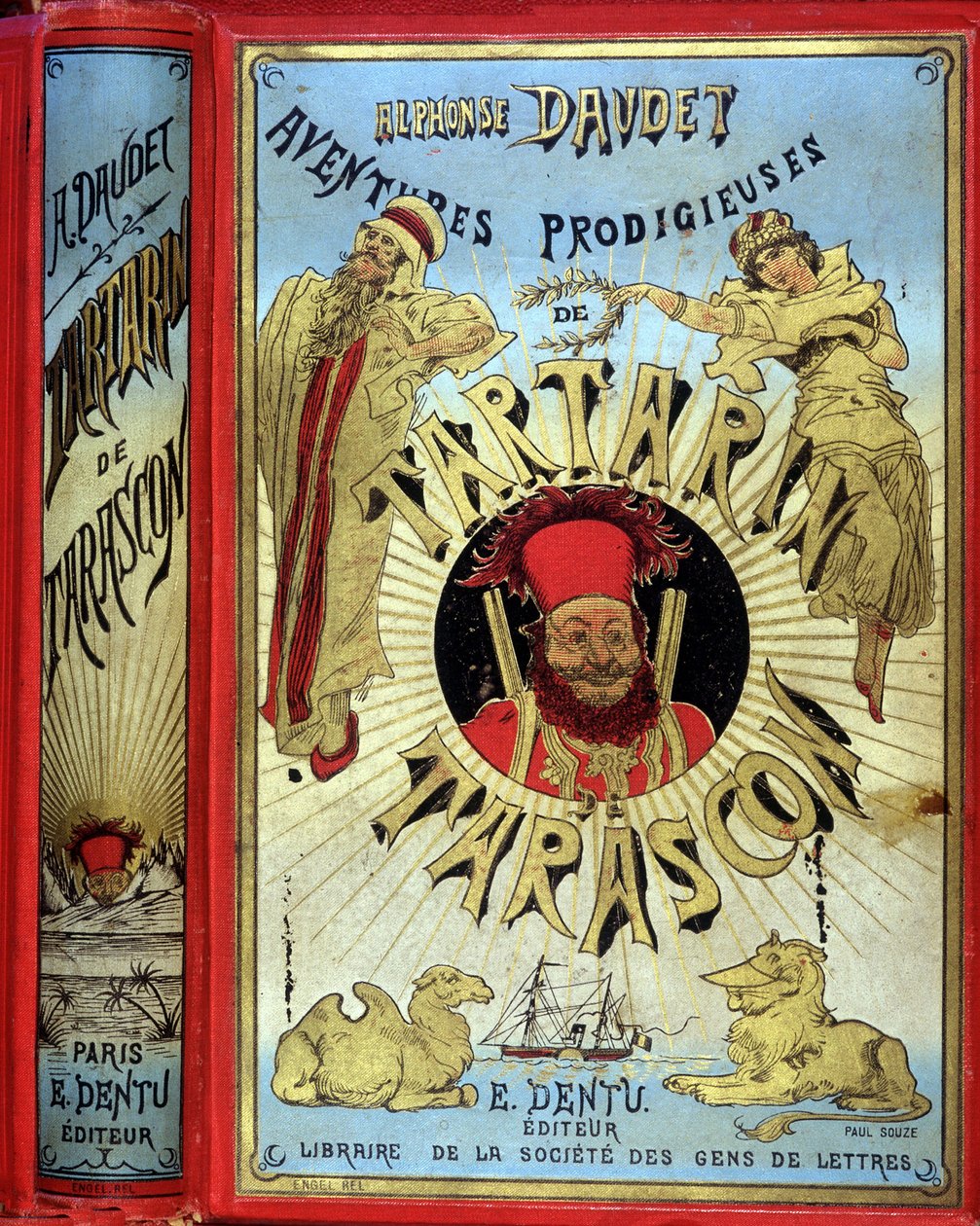 Cover of Daudet's “Prodigious Adventures of Tartarin de Tarascon”