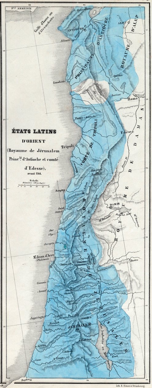 East Latin States Before 1144 - Kingdom of Jerusalem - Principality of ...