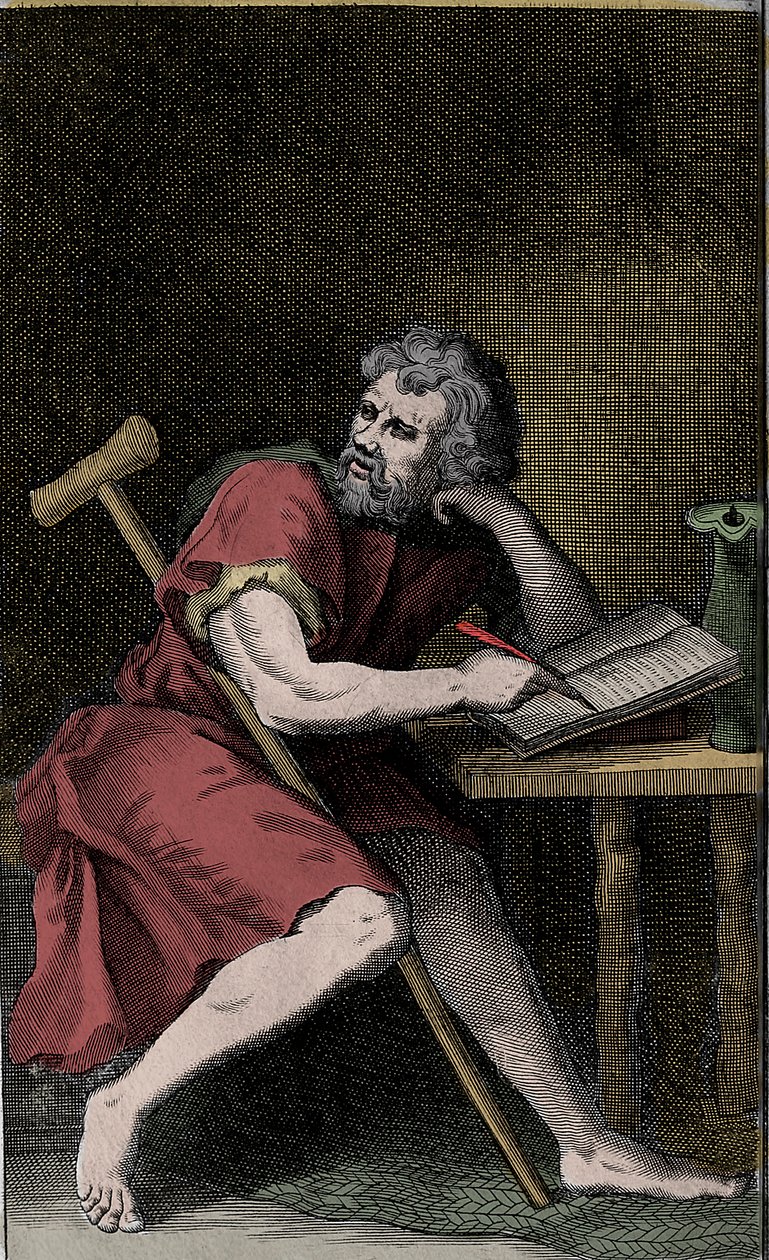 Epictetus - Greek Stoic philosopher by Unknown artist