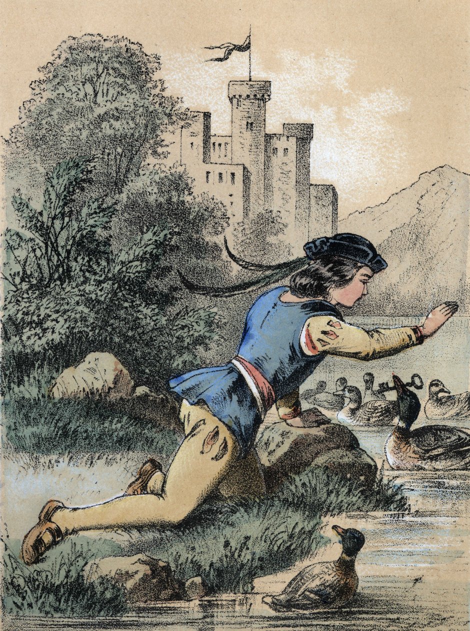 Illustration of Franz Hoffmann's Tales 'Tales and Fables - The 3 ...