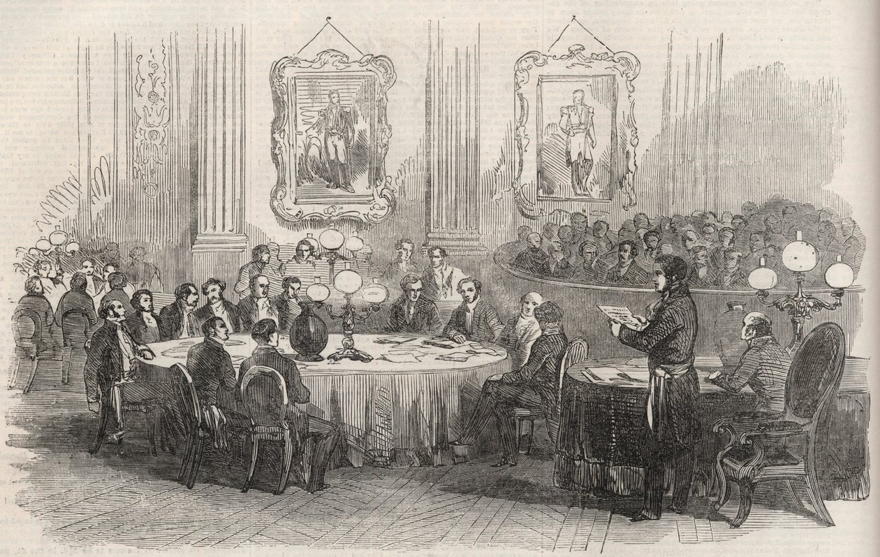 Jean-Jacques Berger (1790-1859) Prefect of the Seine, Proclaiming the ...