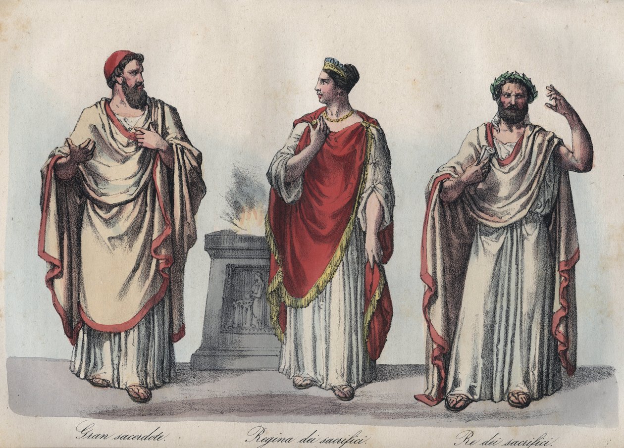 Religion in ancient Rome - Roman priest - Regina sacrorum - Rex ...