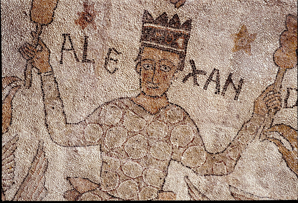 Representation of Alexander the Great surrounded by Indian fauna during ...