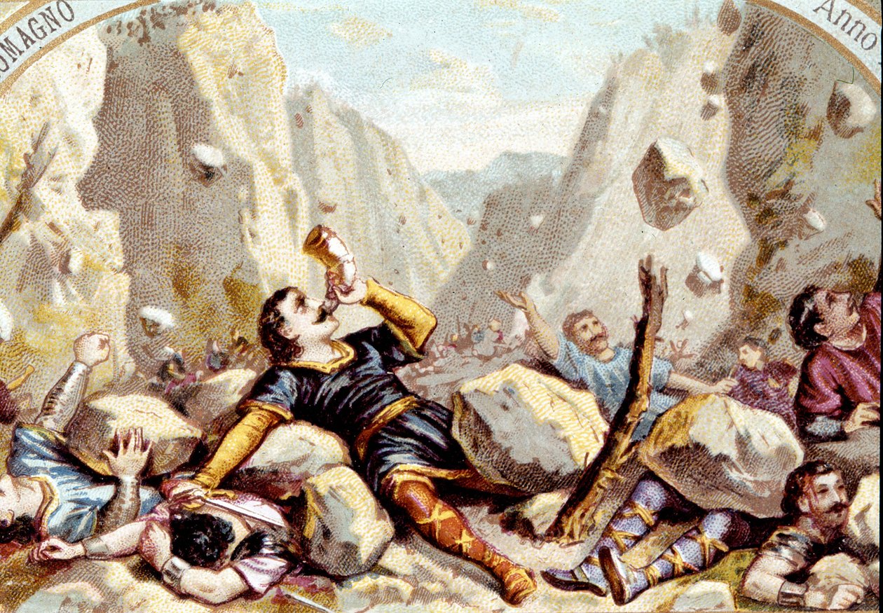 The Death of the Knight Roland at the Battle of Roncesvaux