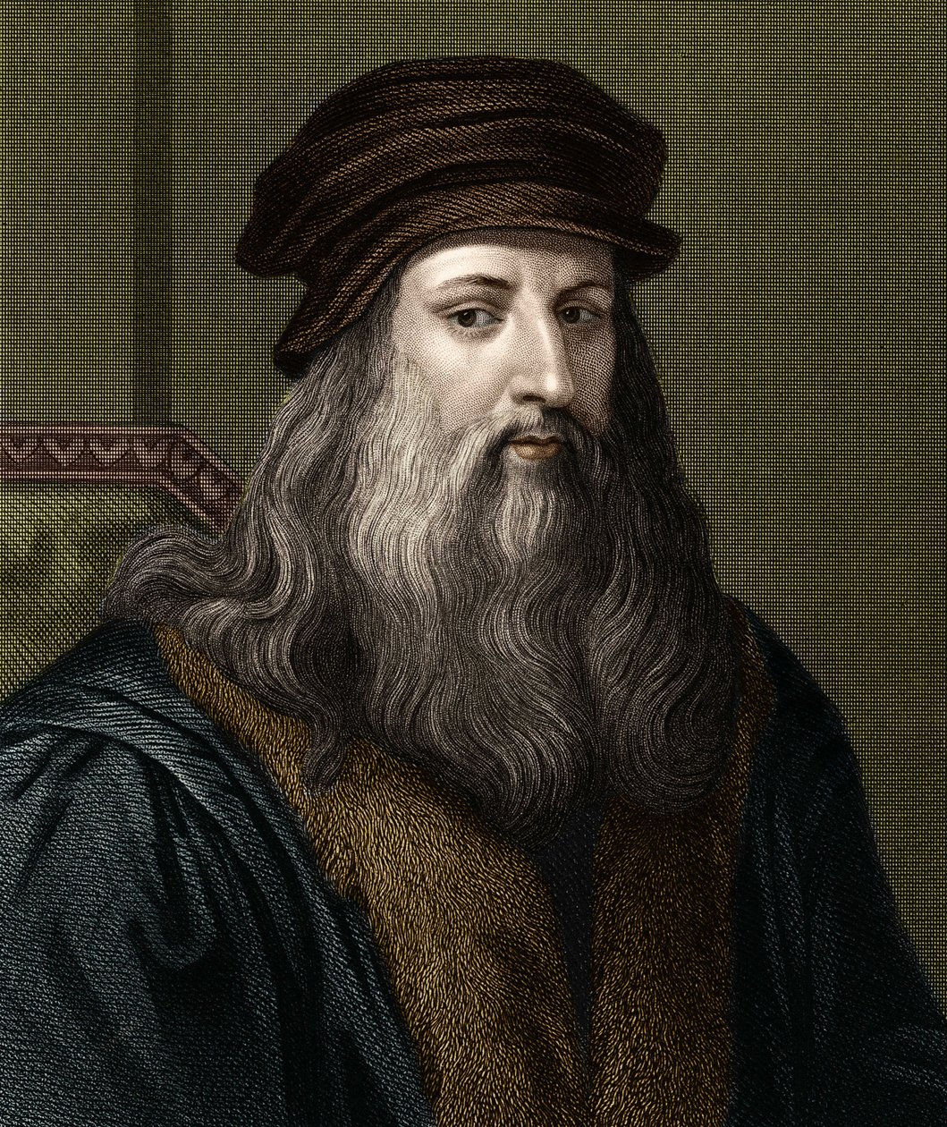 Portrait of Leonardo da Vinci (1452-1519), Italian painter.