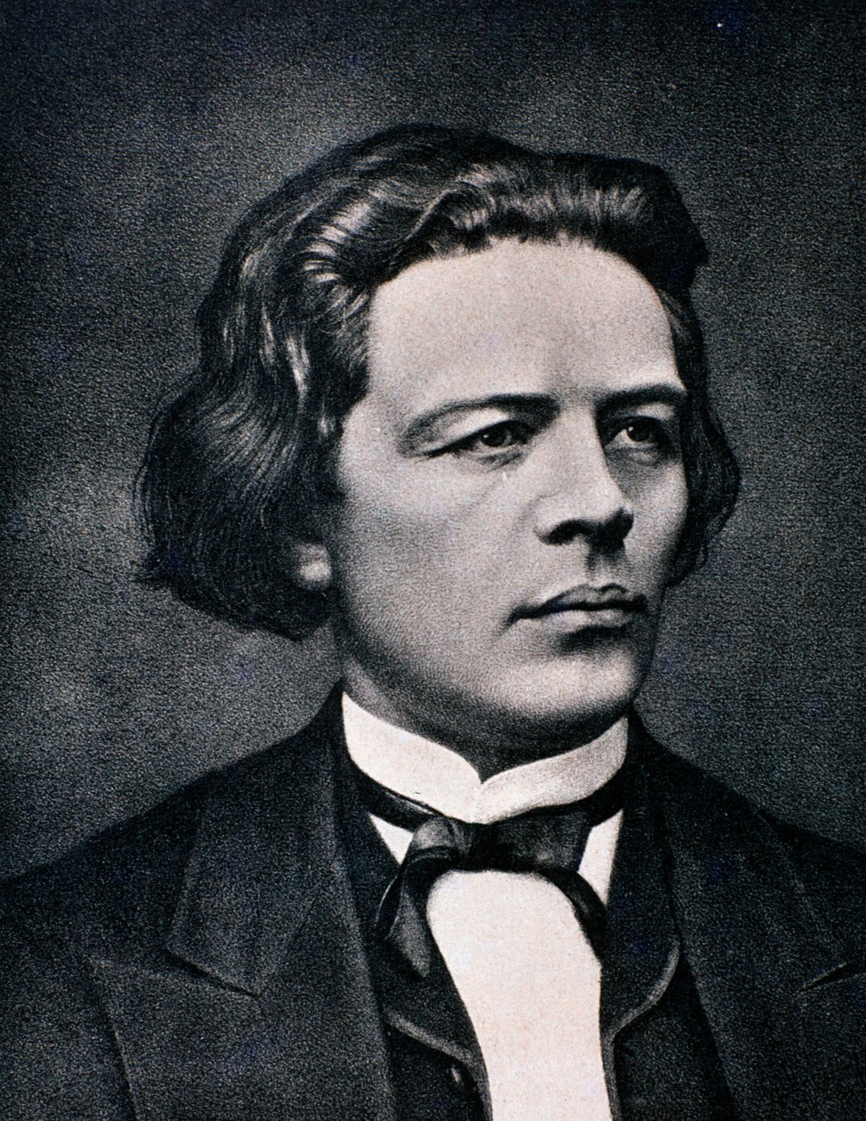 Portrait of Anton Rubinstein (engraving) by Unknown artist