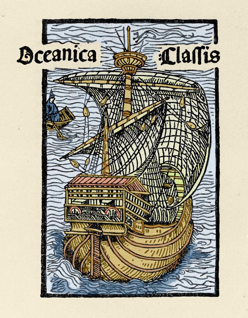 Representation of the caravel Santa Maria by Christopher Columbus ...