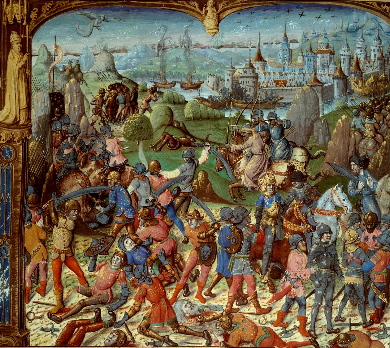 Seventh Crusade (1248-1254). Louis IX (Saint Louis) (1215-1270), King ...