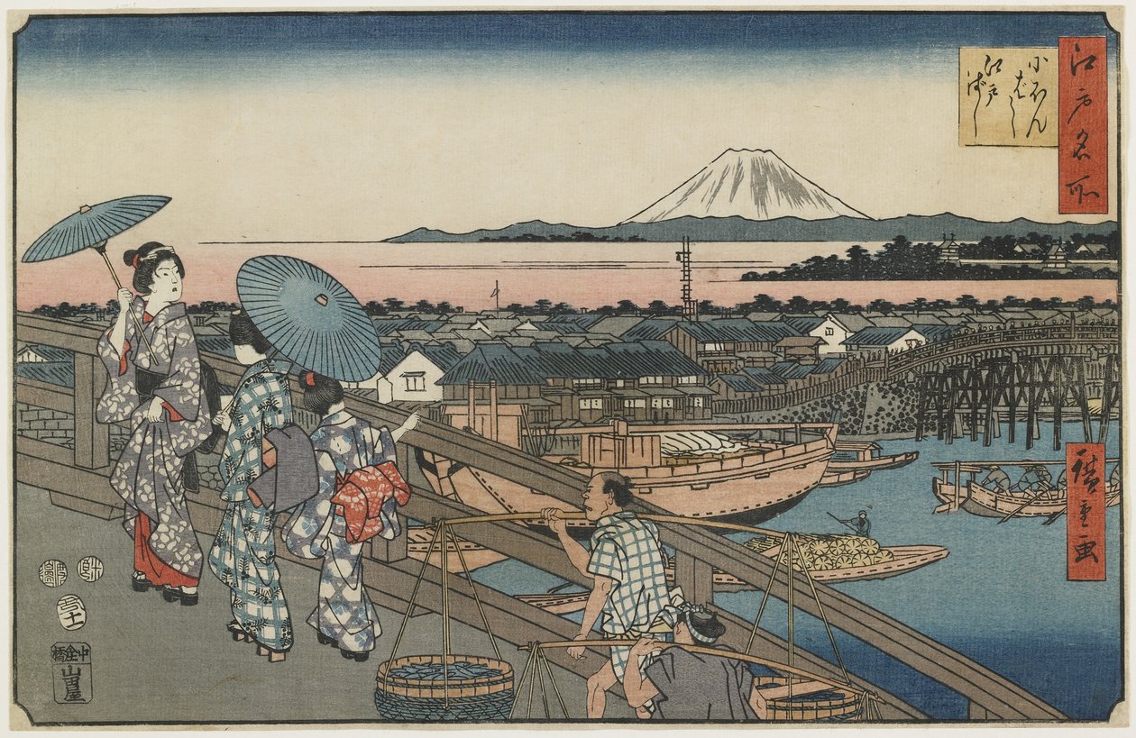 Nihonbashi Bridge and Edo Bridge by Utagawa Hiroshige