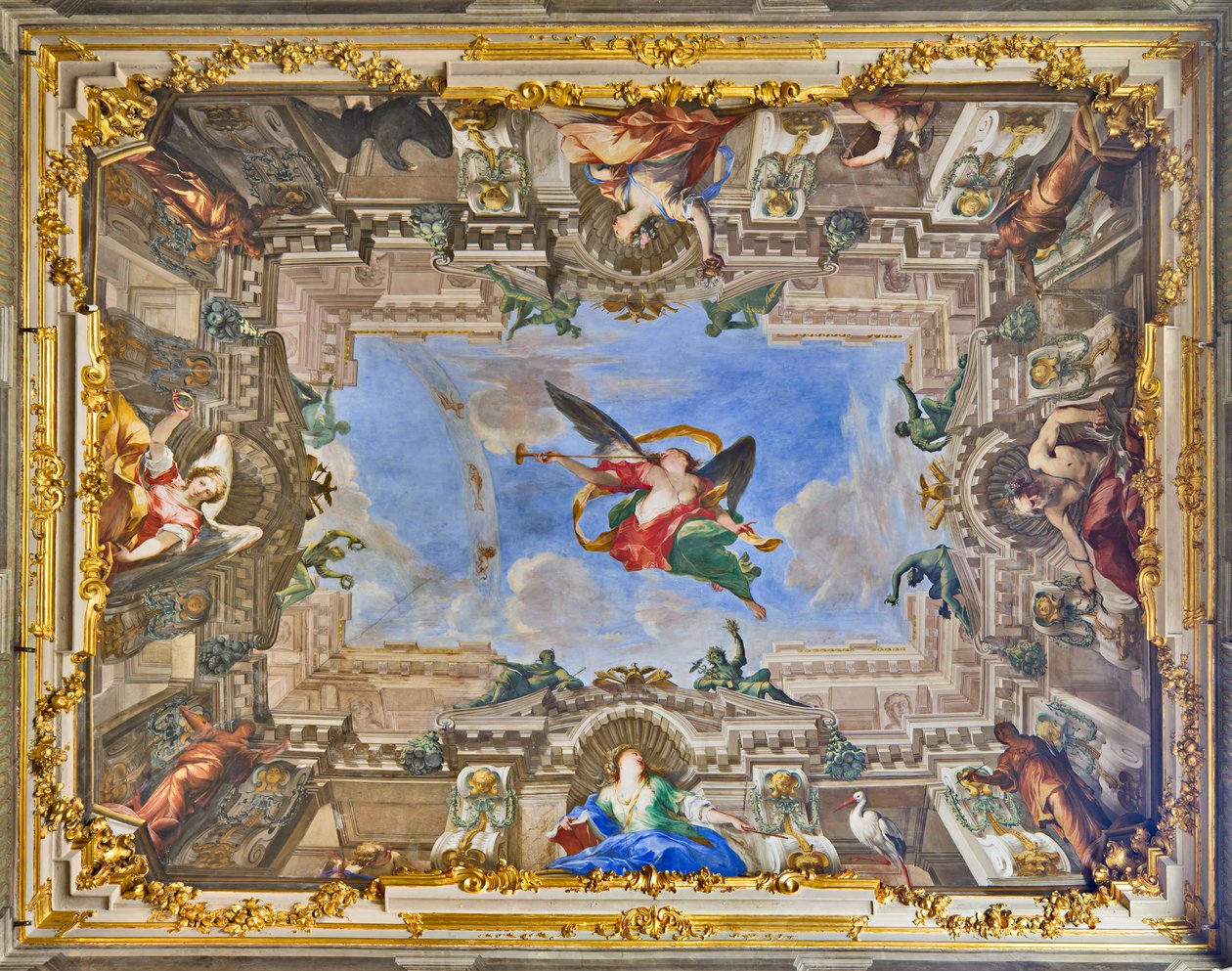 Allegory of the Fame and Allegorical Figures from the Hall of the Fame ...