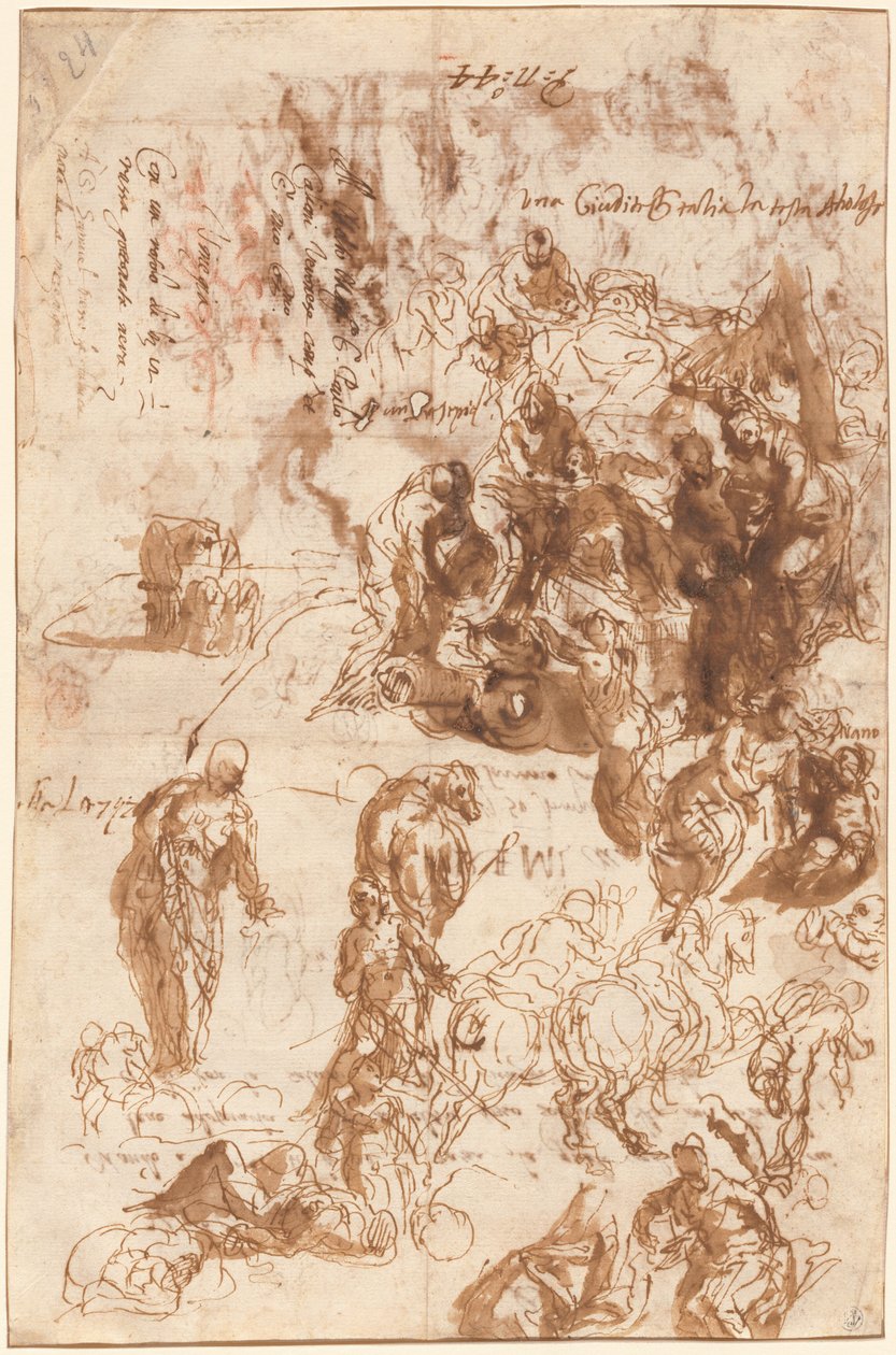 Studies for Judith and Holofernes, David and Goliath, The Finding of ...