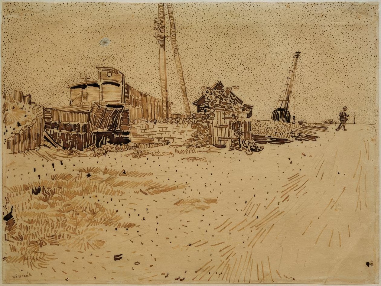 Railway Campground by Vincent van Gogh: Buy fine art prints