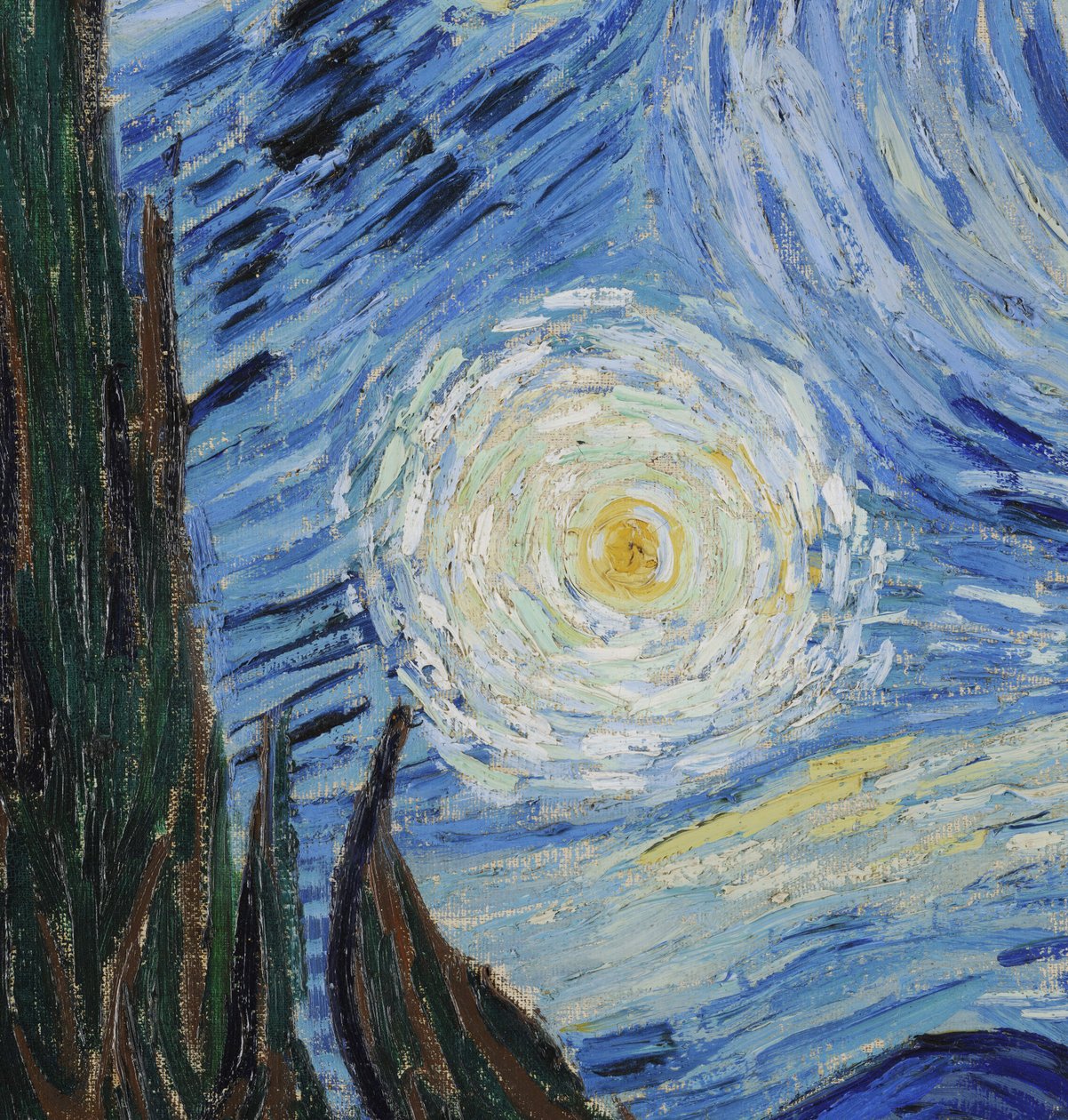 The Starry Night, June 1889 (oil on canvas) (detail of 702746)