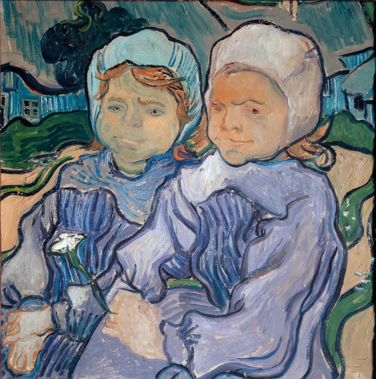 Two Little Girls by Vincent van Gogh: Buy fine art print