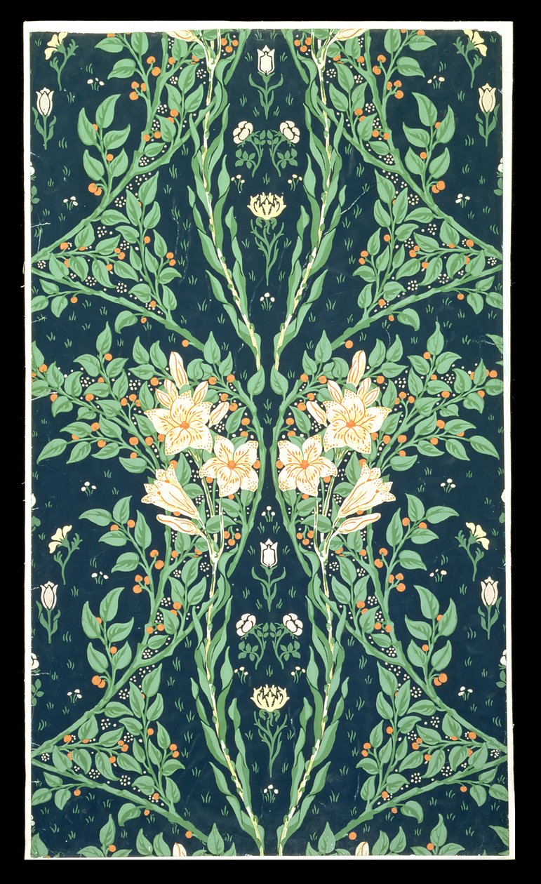 Francesca wallpaper design by Walter Crane: Fine art print