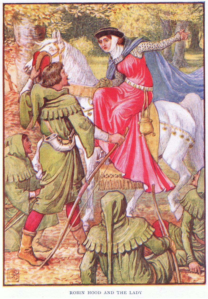 Robin Hood and the Lady by Walter Crane: Buy fine art prints