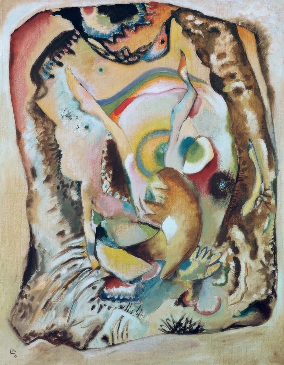 Image on the Light Background by Wassily Kandinsky