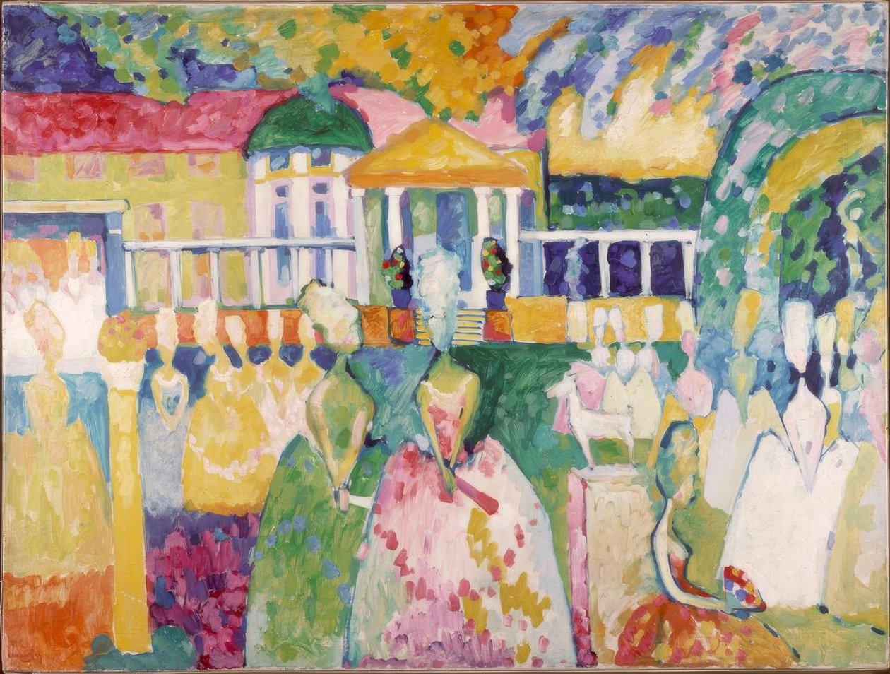 Ladies in Crinolines by Wassily Kandinsky: Fine art print