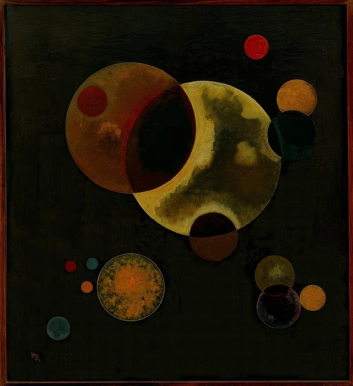 Heavy Circles by Wassily Kandinsky: Premium art reproduction