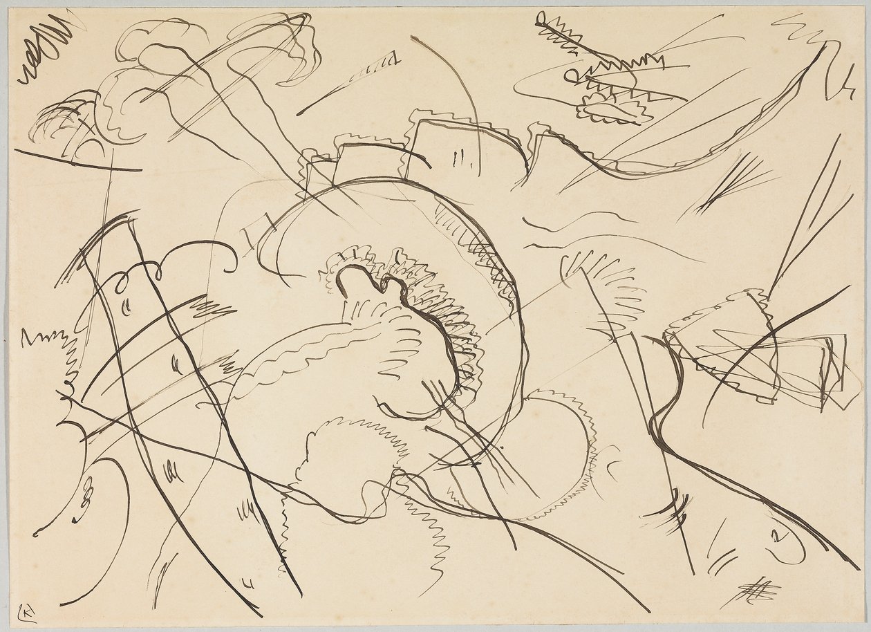 Design for 'Painting with White Border' by Wassily Kandinsky