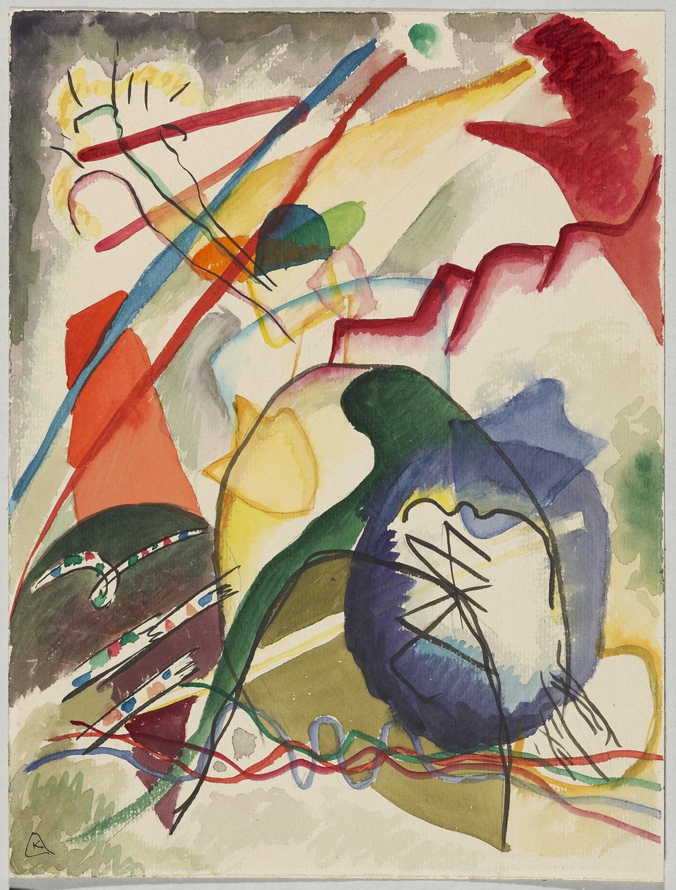 Design for 'Painting with White Border' by Wassily Kandinsky