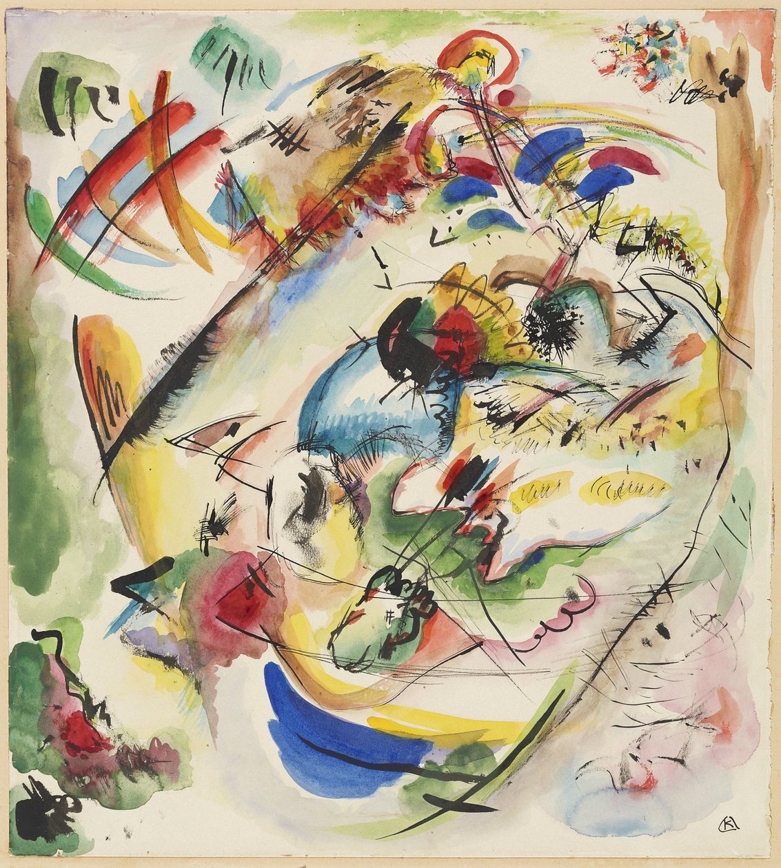 Design for 'Dreamy Improvisation' by Wassily Kandinsky