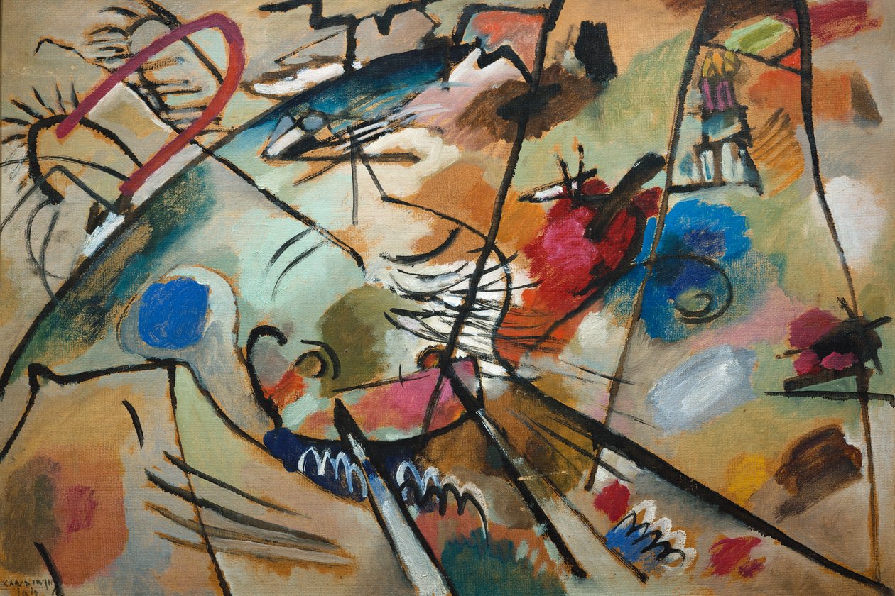 Study for 'Improvisation 24 (Troika II)' (detail)